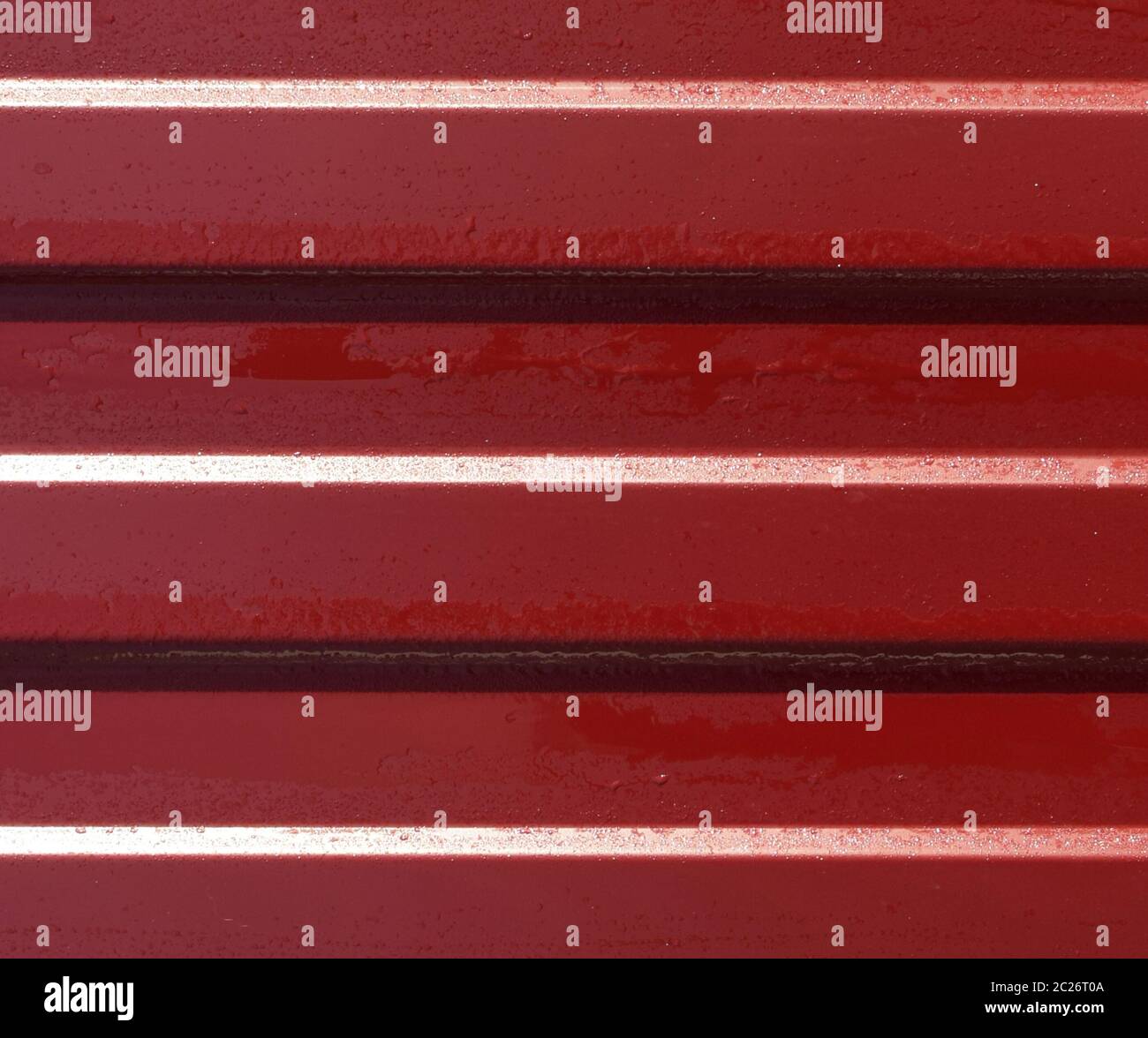 Diagonal pattern of metal profile. Fences from the galvanized iron ...