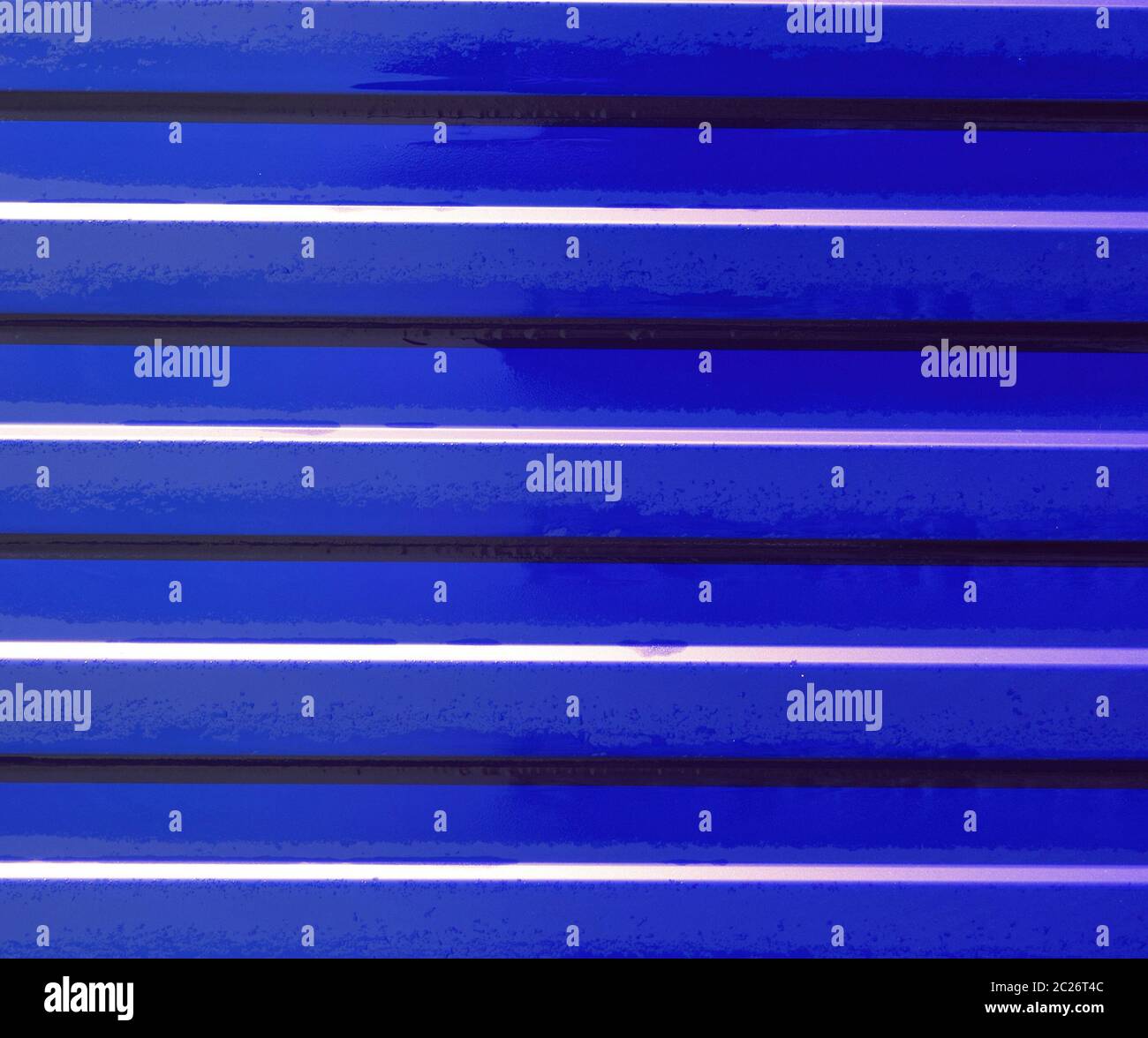 Diagonal pattern of metal profile. Fences from the galvanized iron ...