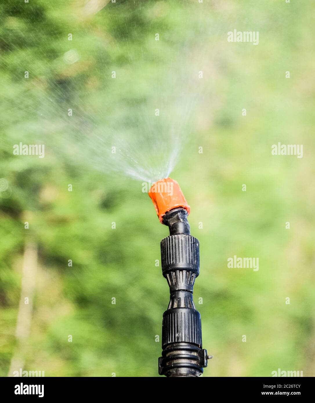 Spraying herbicide from the nozzle of the sprayer manual. Devices for ...