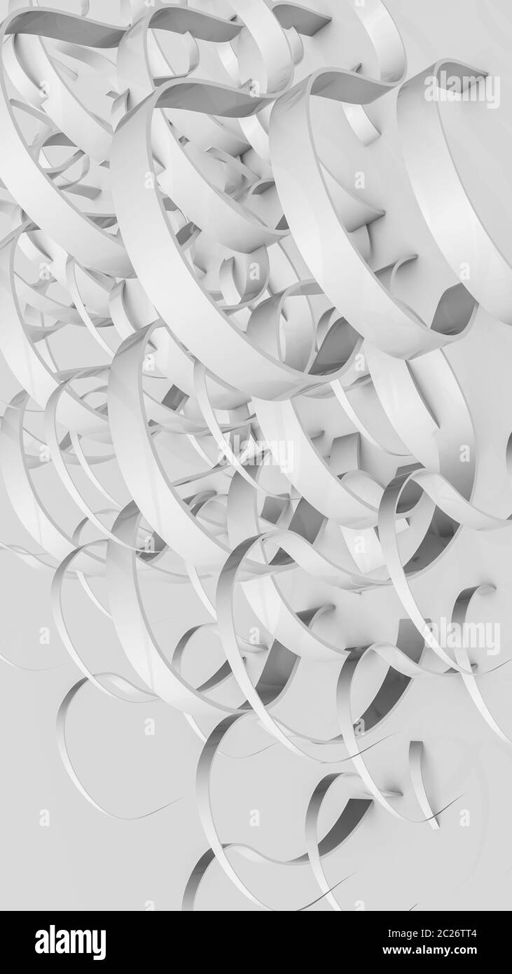 Abstract background of three-dimensional stripes. 3d render Stock Photo ...