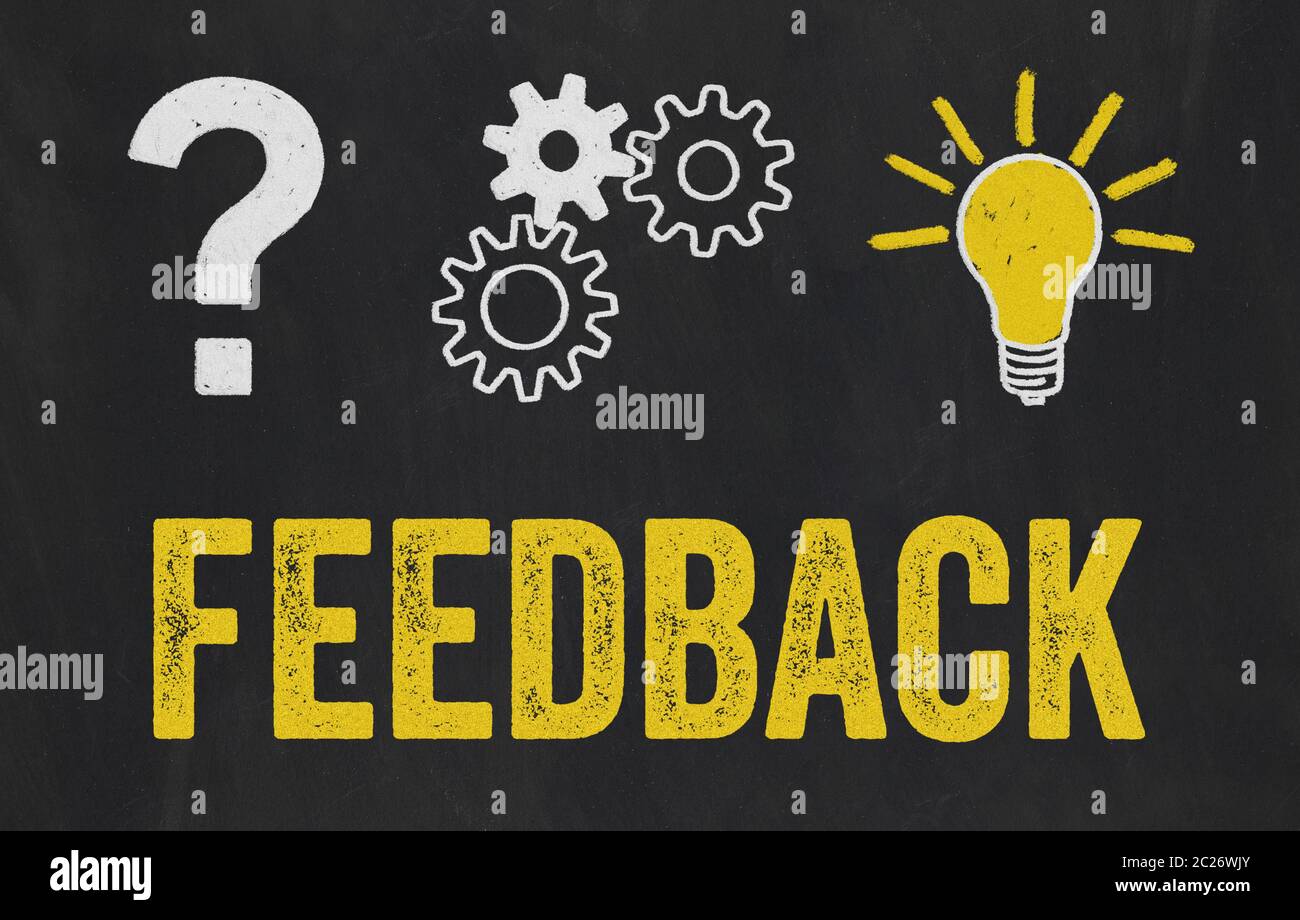 Question Mark, Gears, Light Bulb Concept - Feedback Stock Photo - Alamy