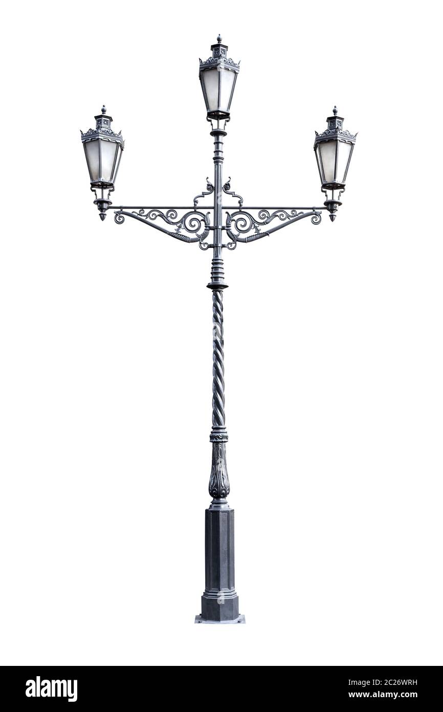 Street lamppost, isolated Stock Photo - Alamy