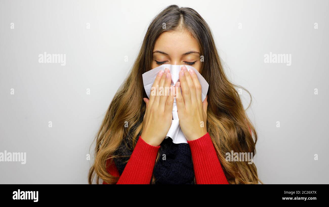 Woman With Hand Over Nose High Resolution Stock Photography and Images ...