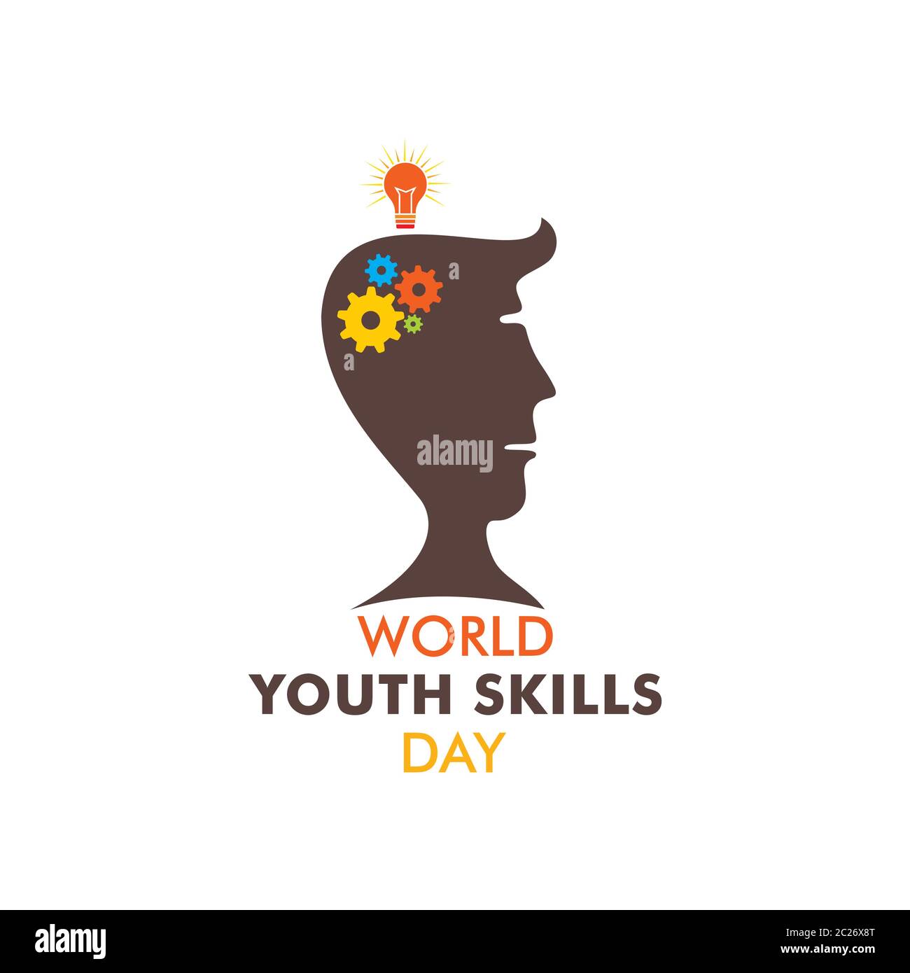 vector illustration of world youth skills day poster or banner design ...