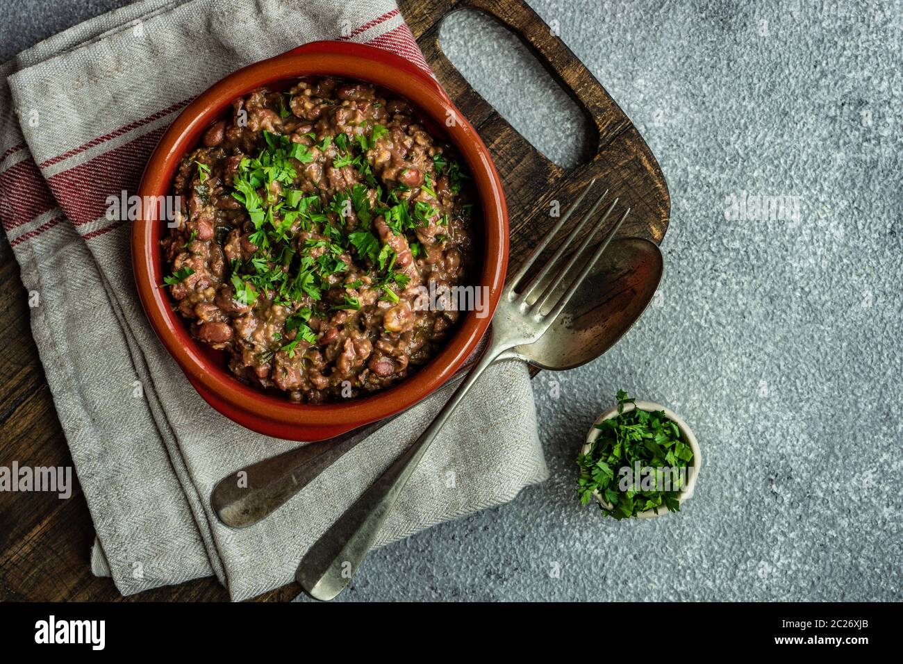 Traditional georgian dish lobio Stock Photo - Alamy