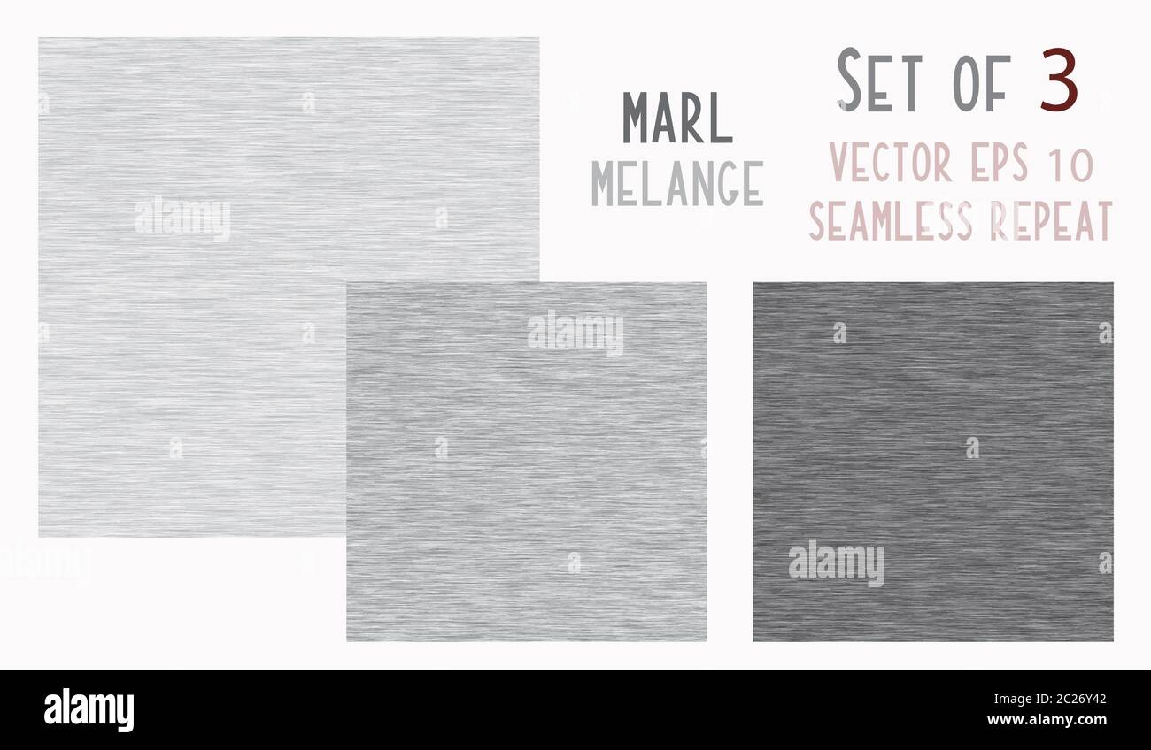 Grey Marl Heather Texture Background. Faux Cotton Fabric Vector EPS 10 ...