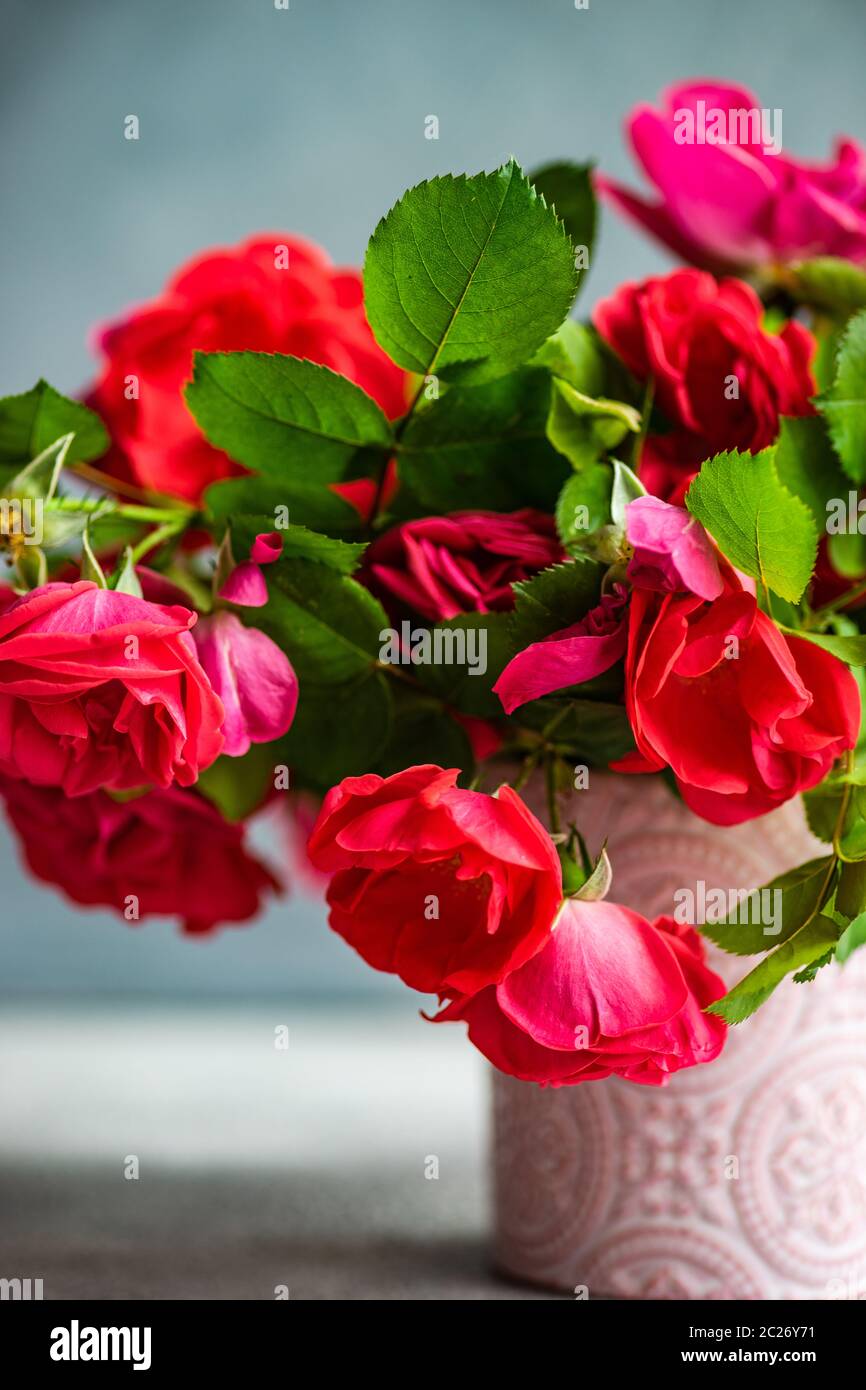 Floral frame concept Stock Photo - Alamy