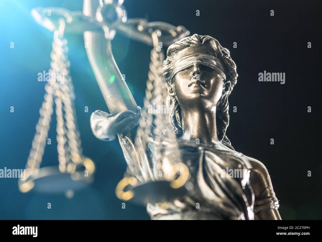 The Statue of Justice - lady justice or Iustitia / Justitia the Roman ...