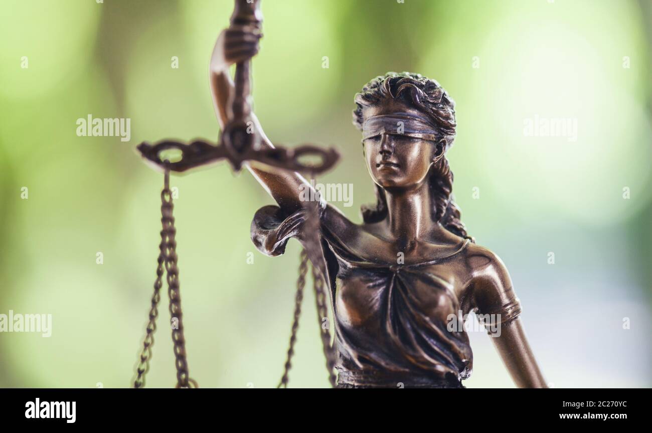 The Statue of Justice - lady justice or Iustitia / Justitia the Roman ...
