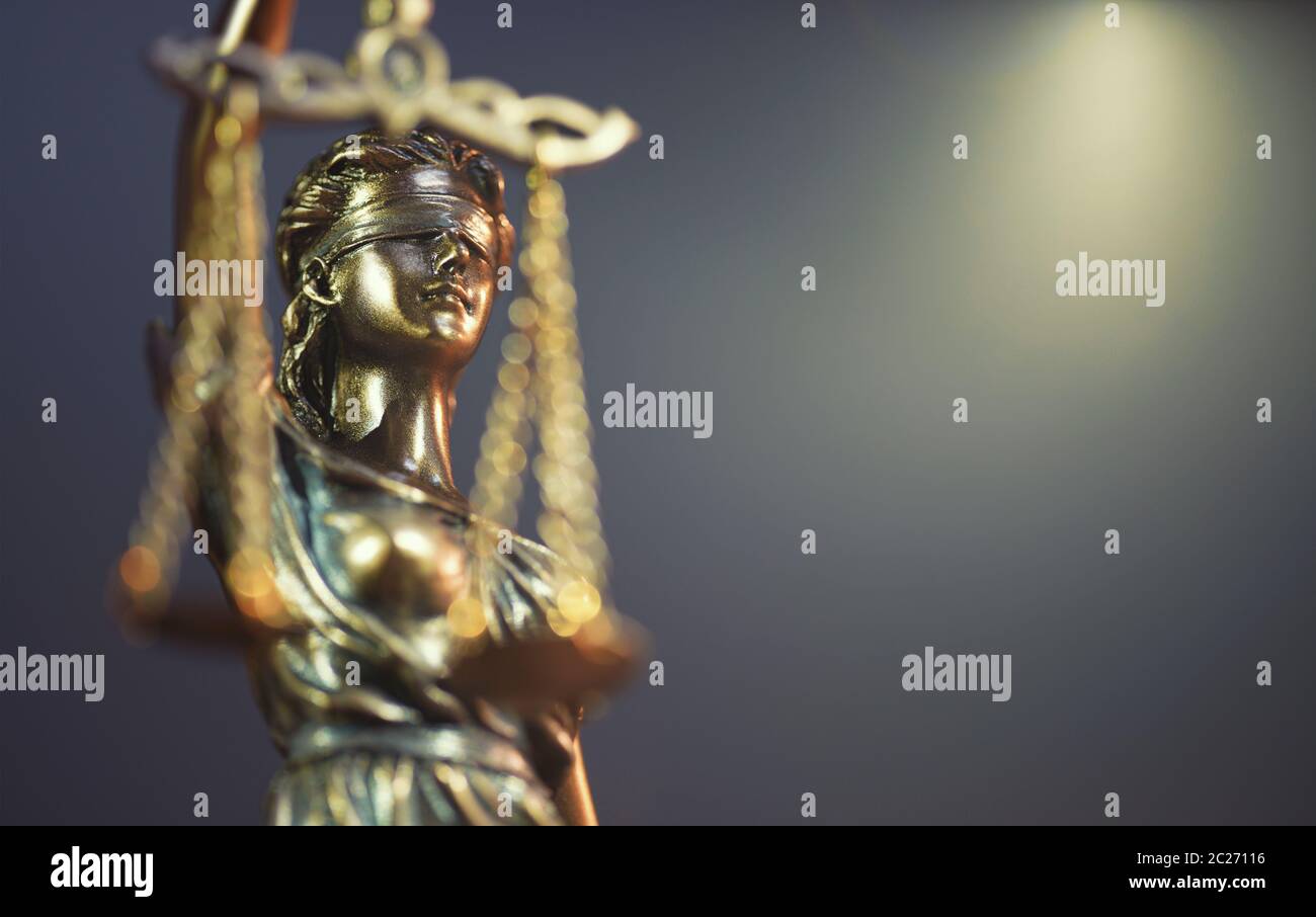 The Statue of Justice - lady justice or Iustitia / Justitia the Roman ...
