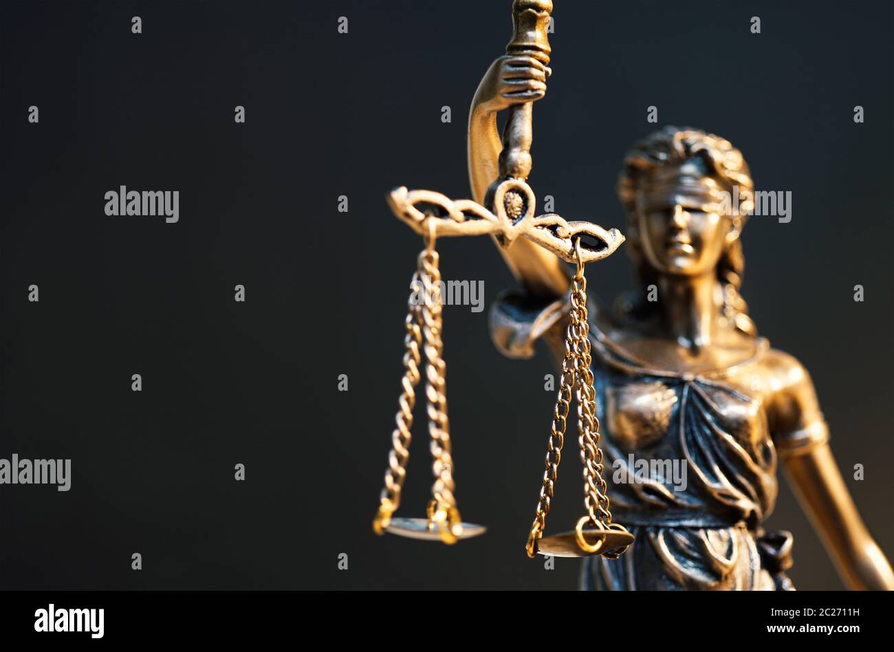 The Statue of Justice - lady justice or Iustitia / Justitia the Roman ...