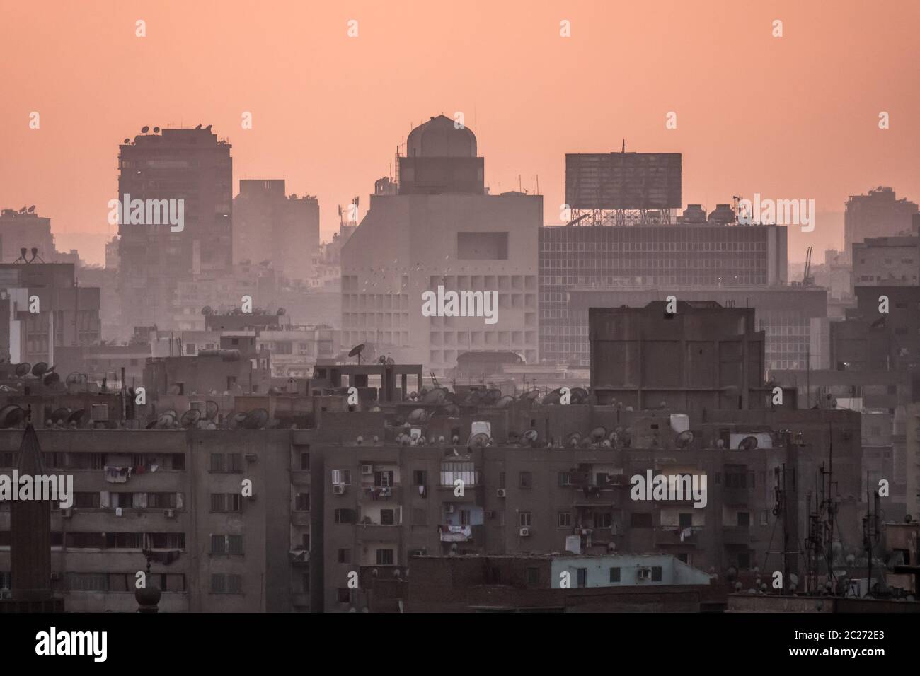 sunset scenery at Cairo Egypt Stock Photo - Alamy