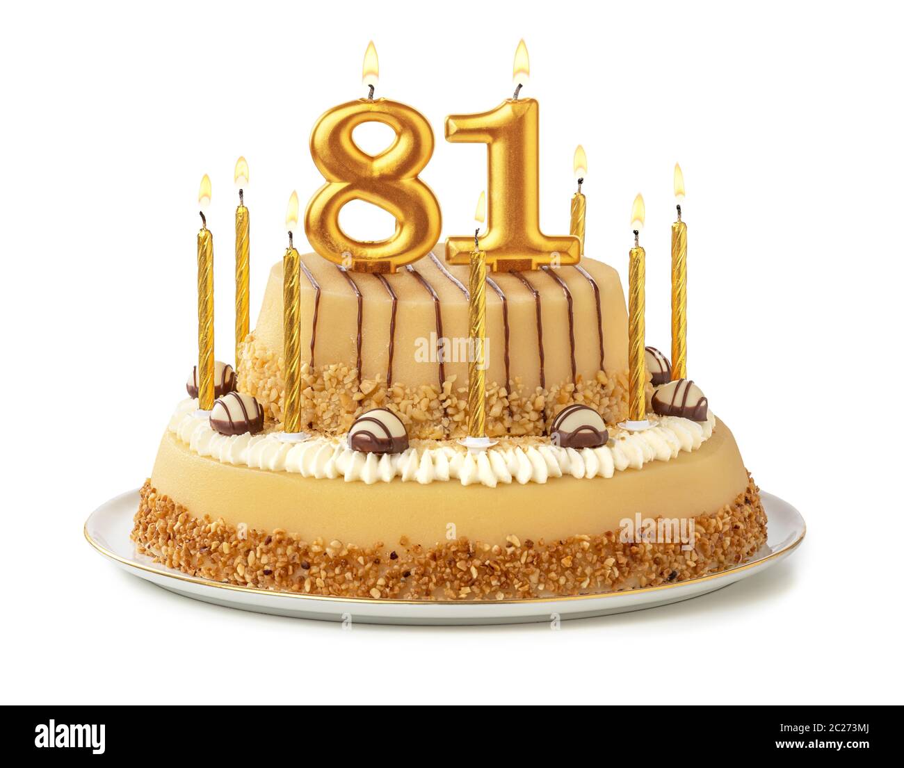Happy birthday number 81 greeting hi-res stock photography and images ...