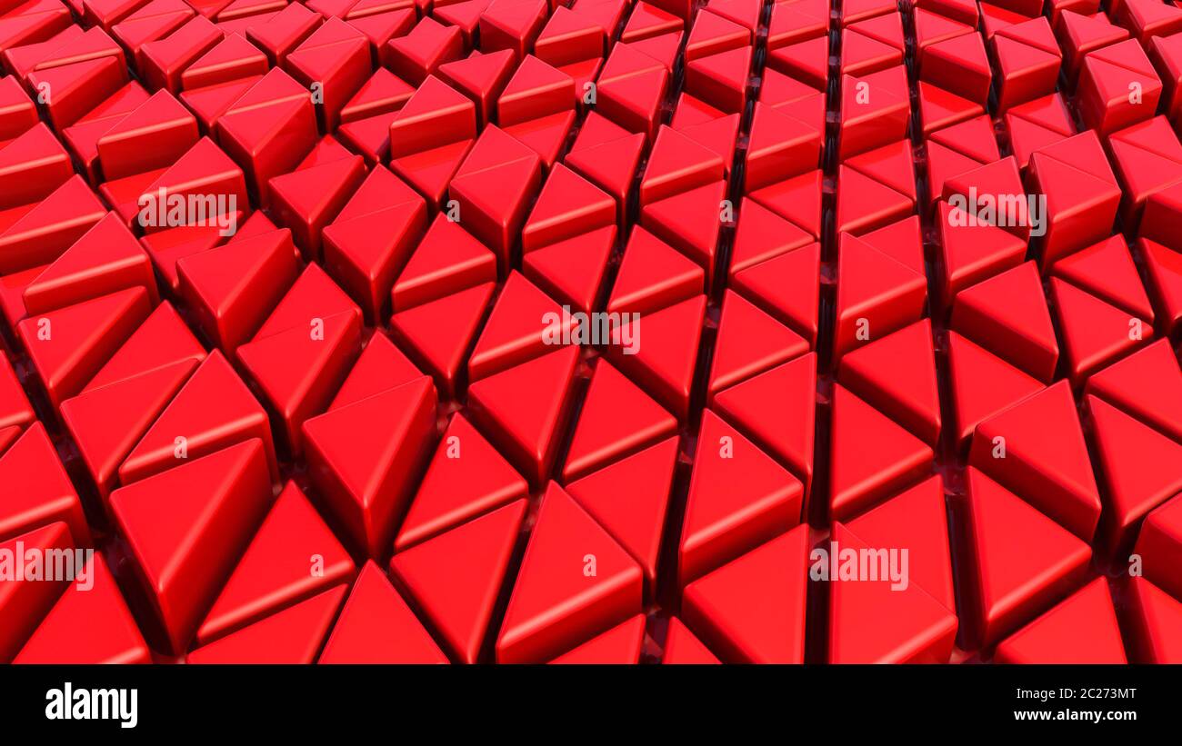 Abstract red three-dimensional background. 3d render Stock Photo - Alamy