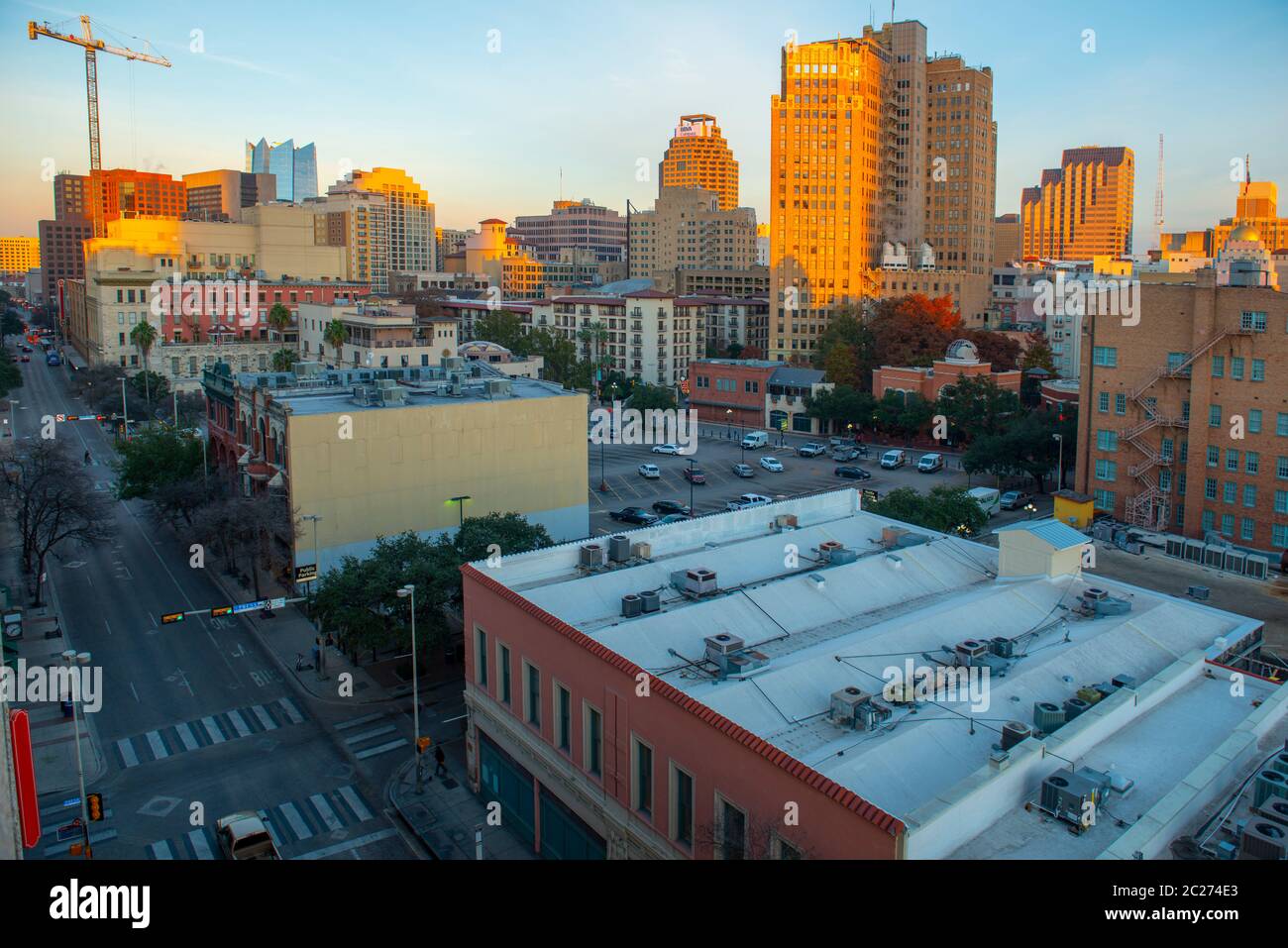 Historic Building on E Commerce St with Weston Centre and Nix ...
