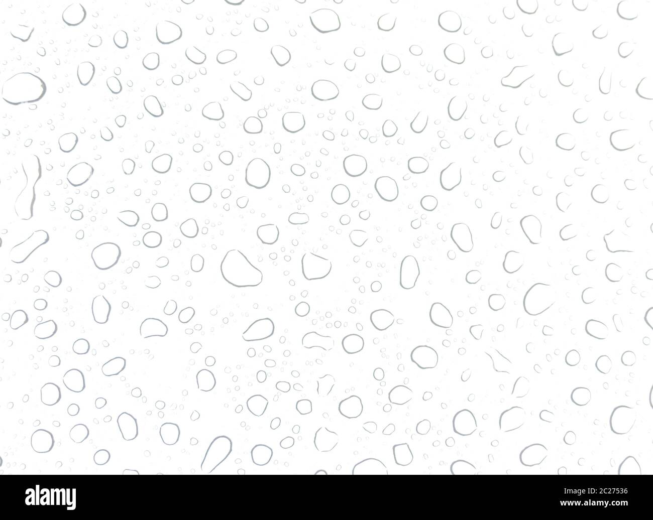 Fresh water drops on white background Stock Photo - Alamy