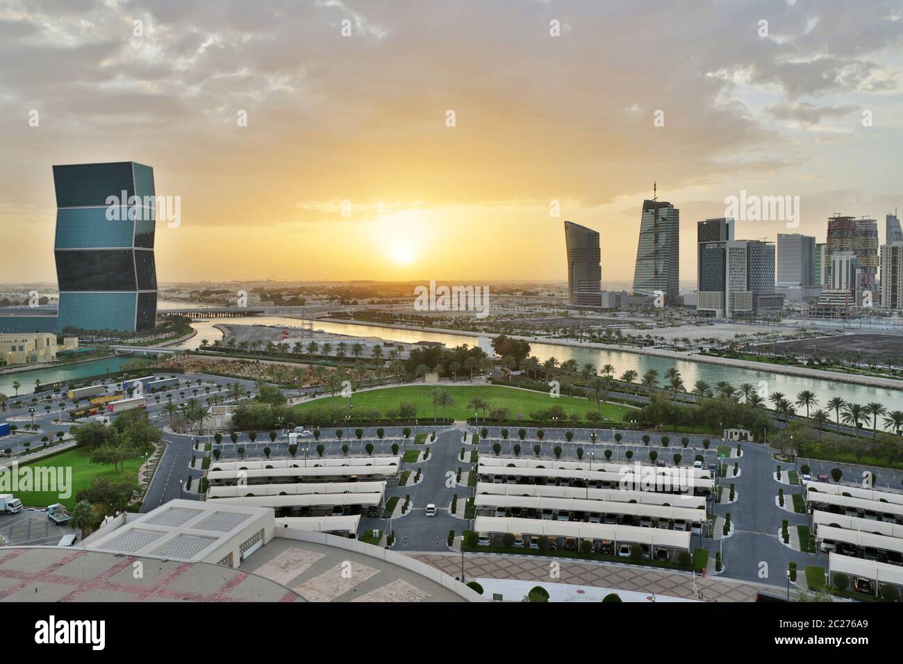 Doha, Qatar during sunset Stock Photo - Alamy