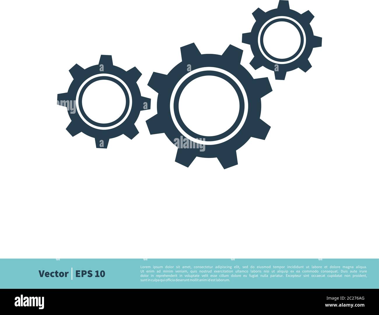 Gear Engineering Icon Vector Logo Template Illustration Design. Vector ...