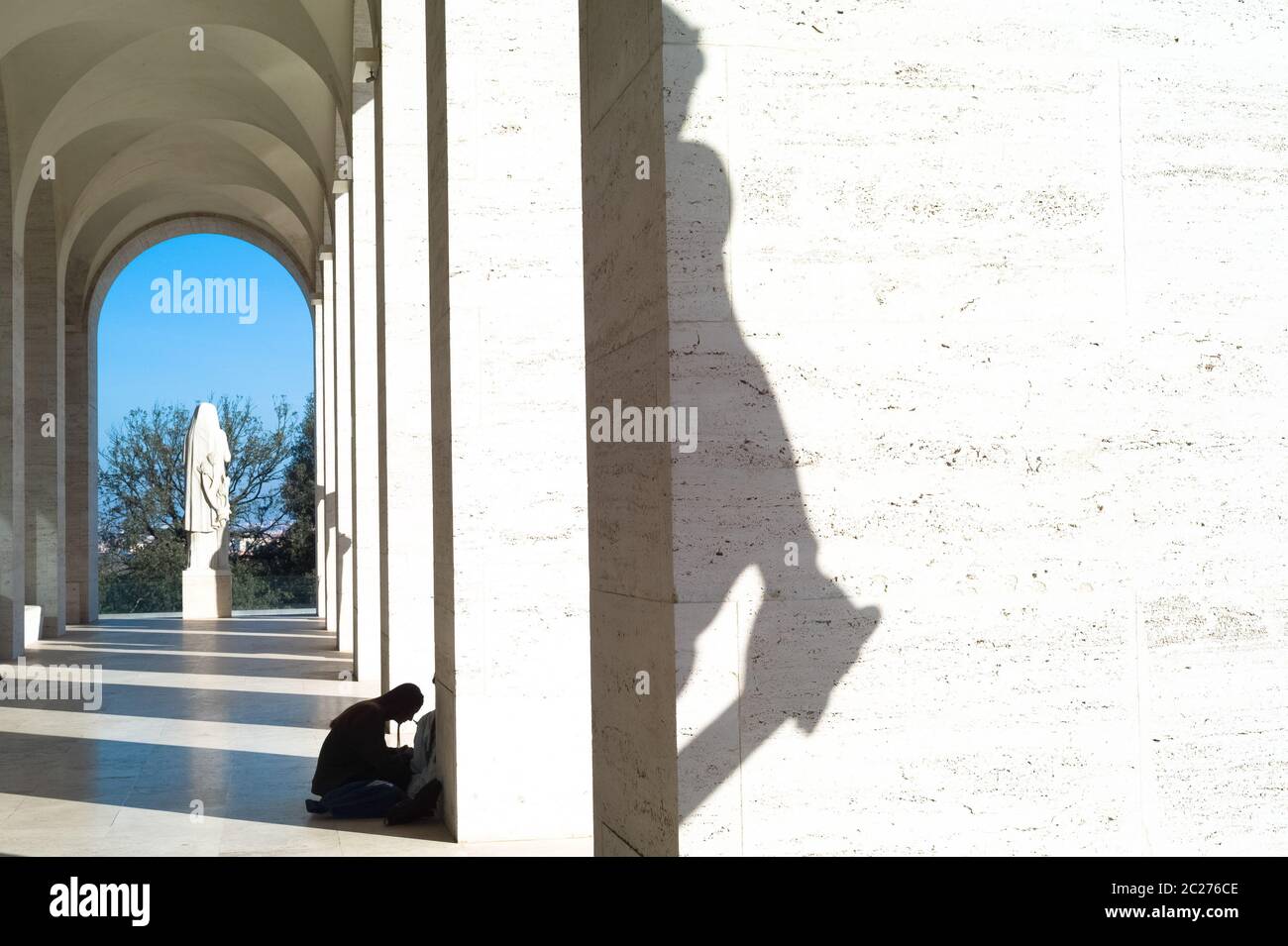 Statues in EUR quarter, Rome Italy Stock Photo - Alamy