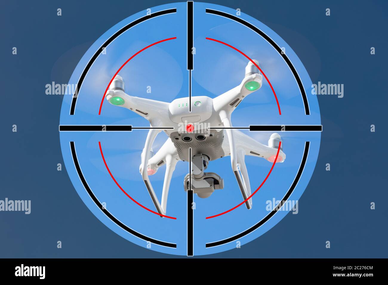 Close-up Of Shooting Range Target On Drone Stock Photo - Alamy