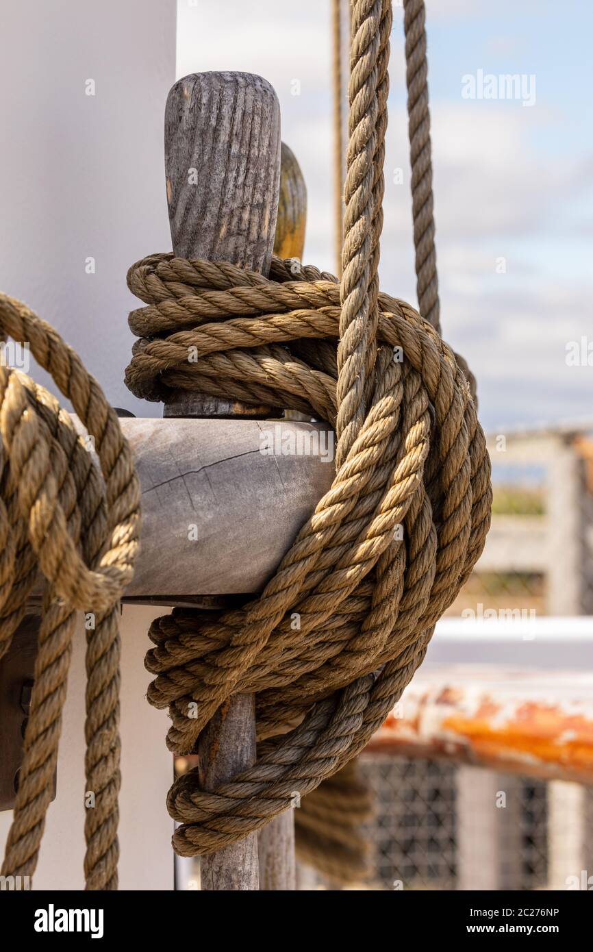 A Tied up Ropes Stock Photo - Alamy