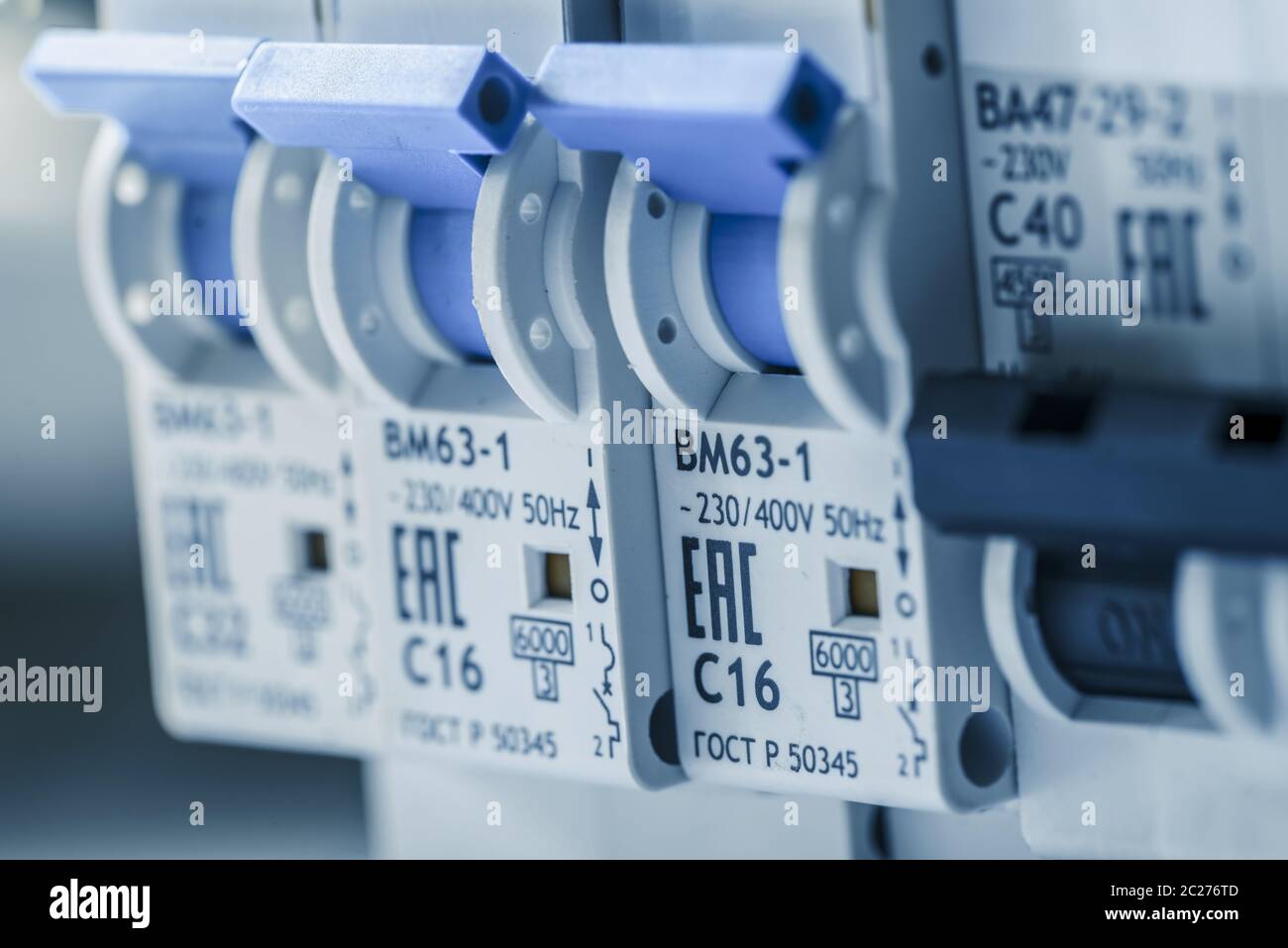 Electric Supply Switchers Stock Photo - Alamy
