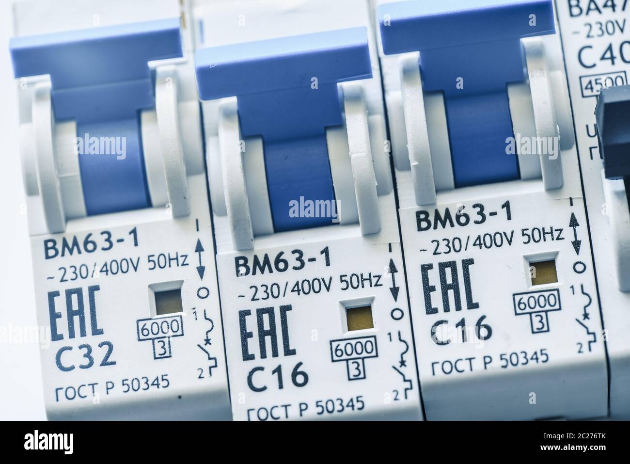 Electric Supply Switchers Stock Photo - Alamy