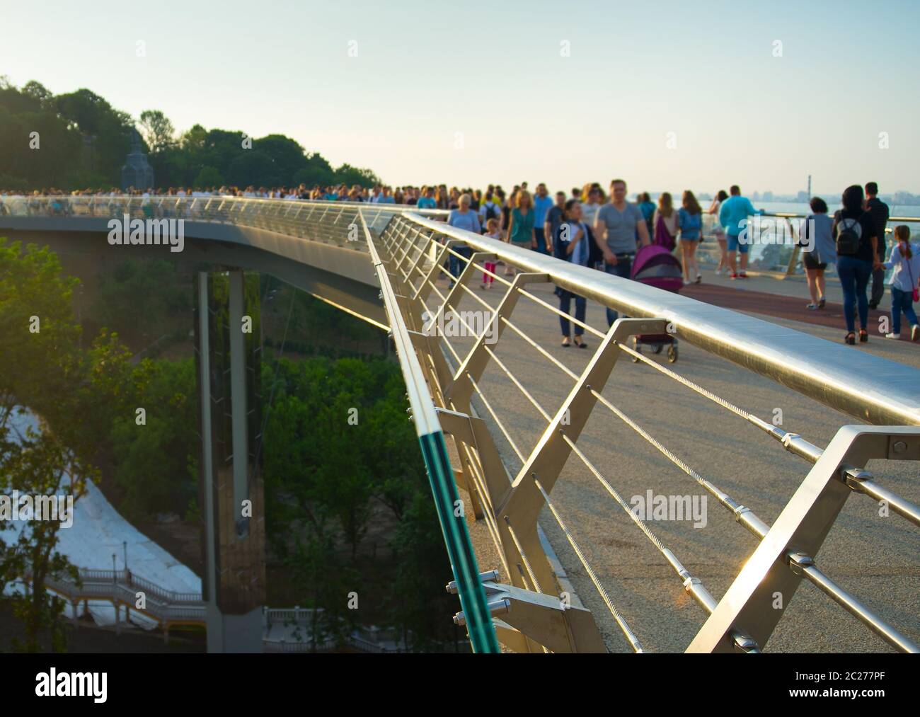 Pedestrian bicycle bridge hi-res stock photography and images - Alamy