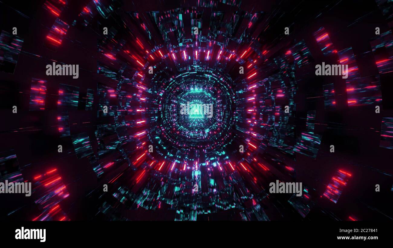 abstract reflection background with green tringle wireframe design 3d ...