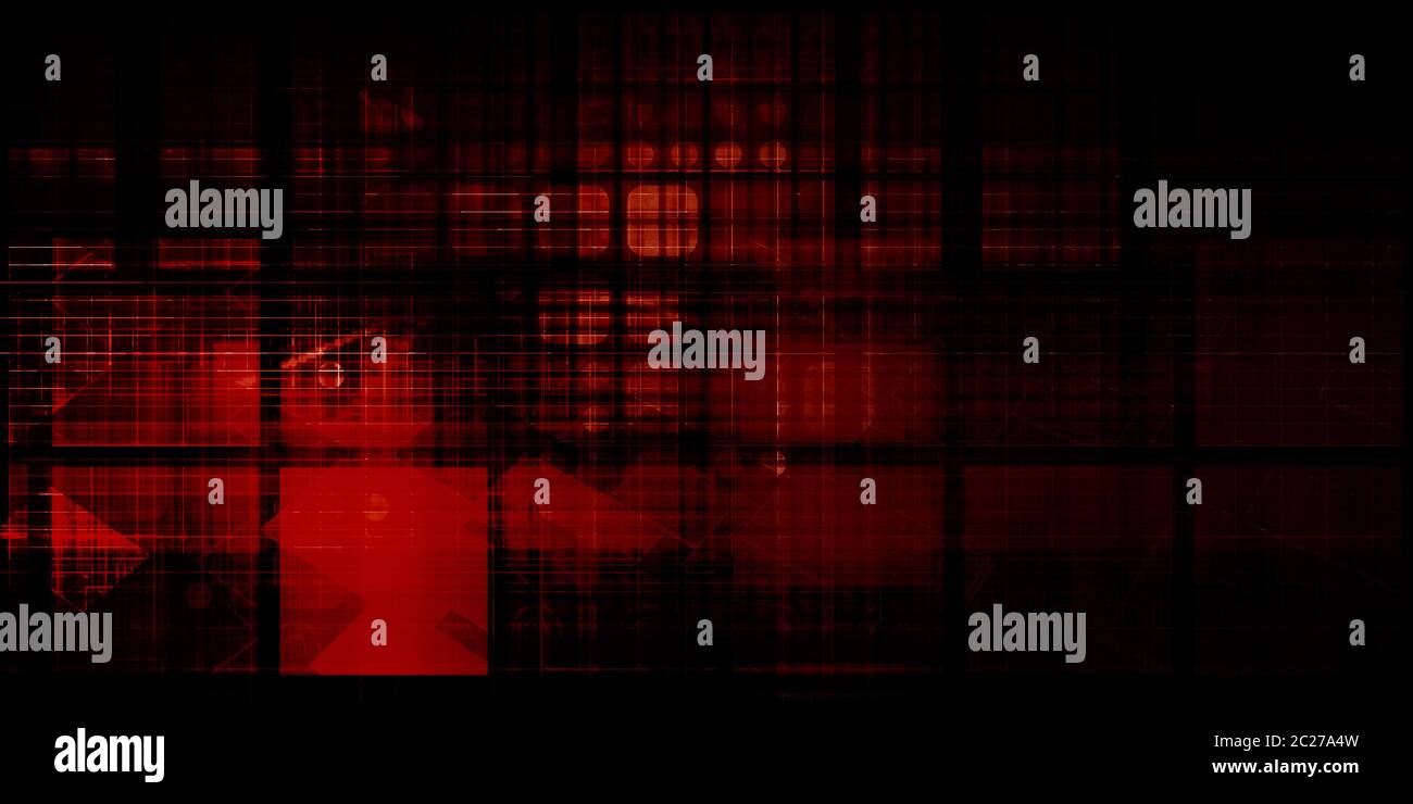 Online Privacy and Identity Theft Risk Red Background Stock Photo - Alamy