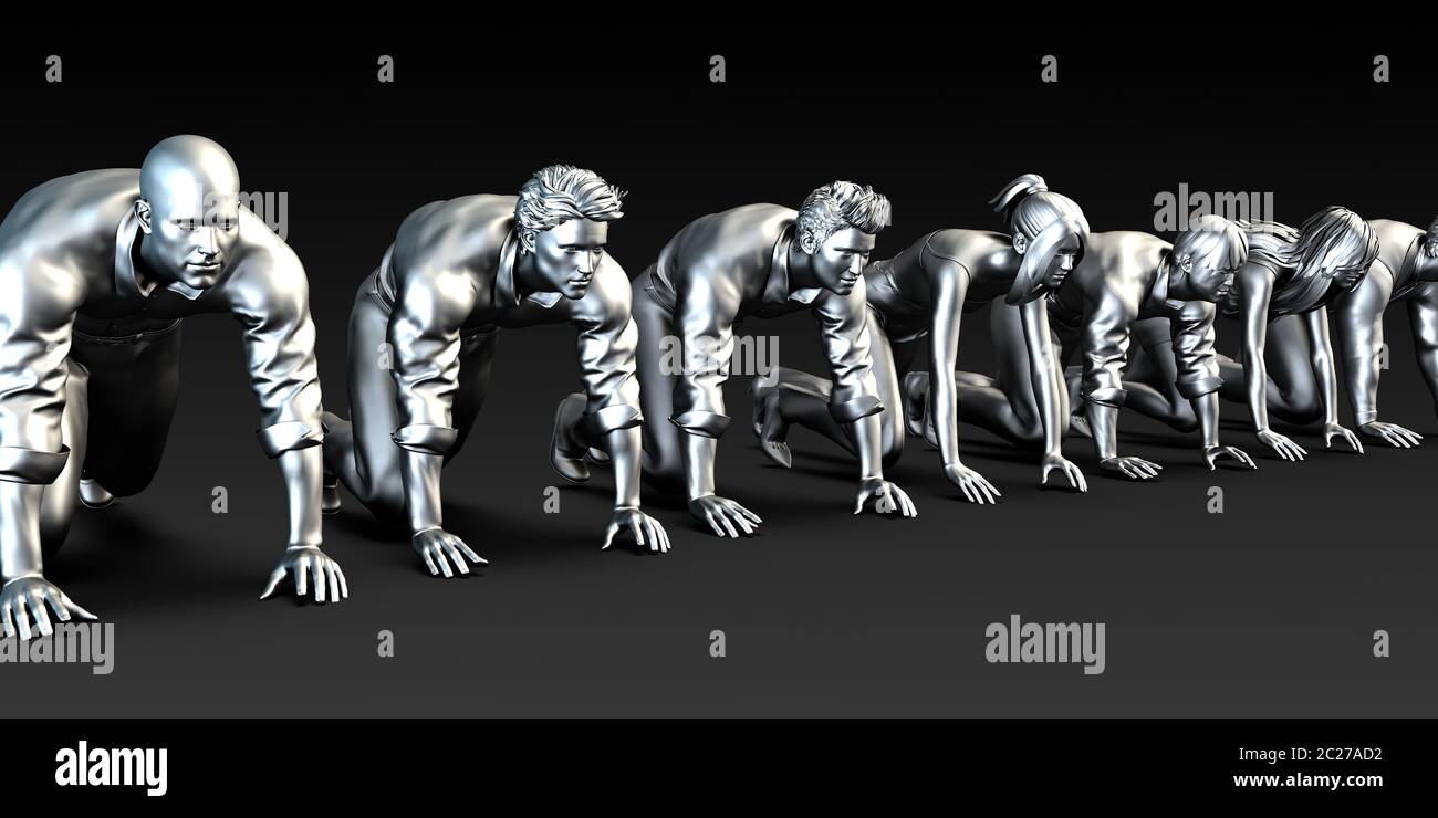 Empowered Business Team Ready for Success Concept Stock Photo - Alamy