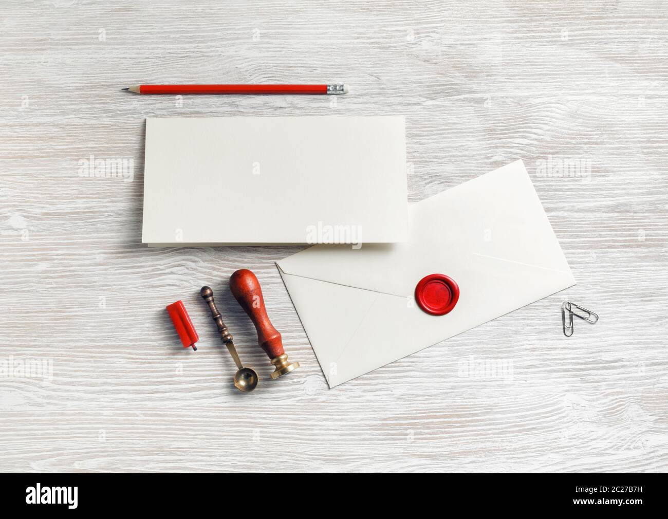 Vintage stationery set Stock Photo - Alamy