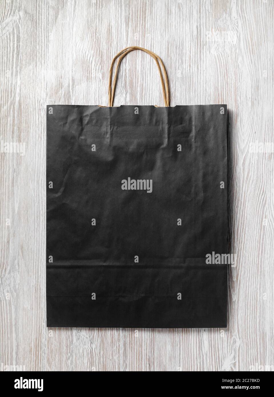 Black paper bag Stock Photo - Alamy