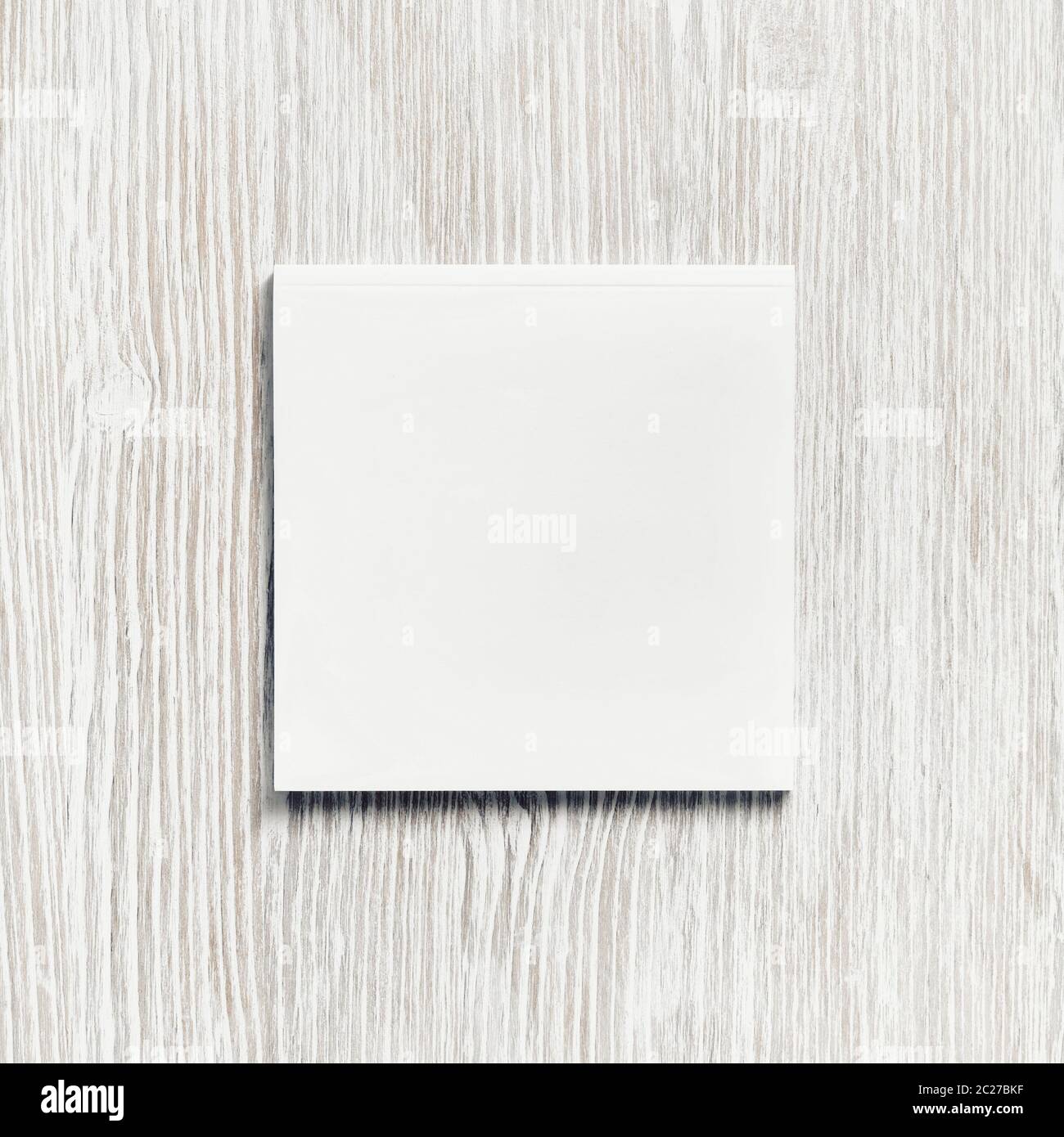 Blank square notepad Stock Photo - Alamy