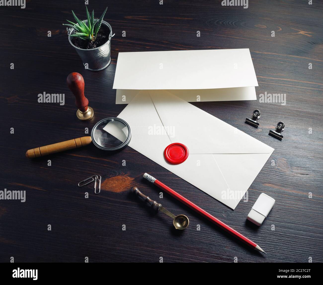 Retro envelope, stationery Stock Photo - Alamy