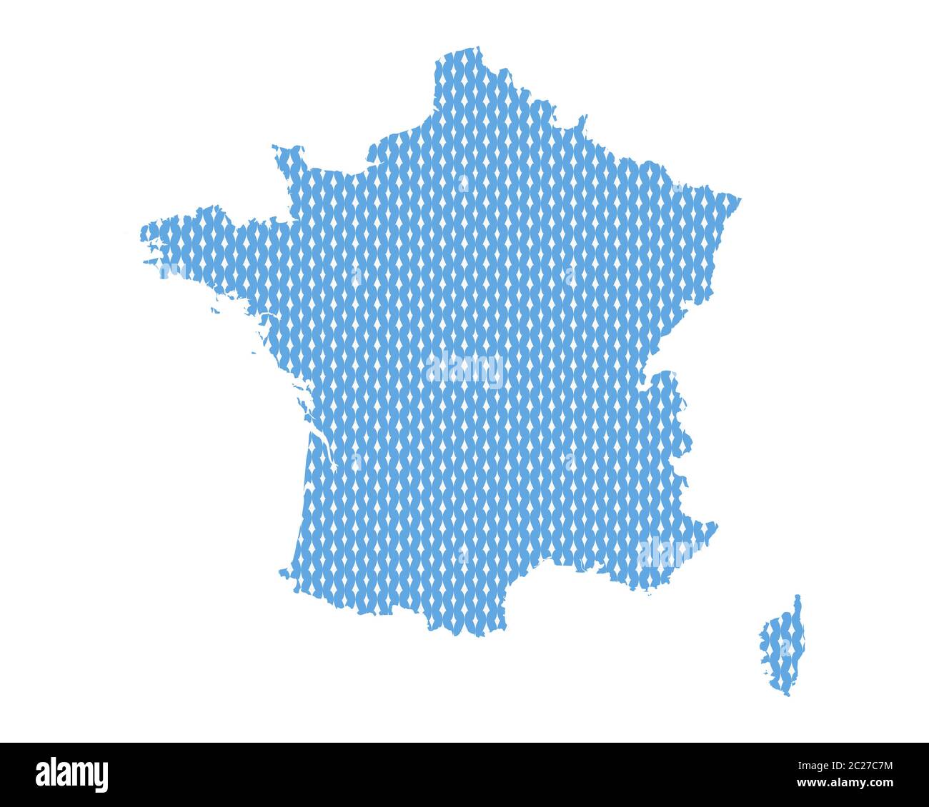 Plain map of France Stock Photo - Alamy