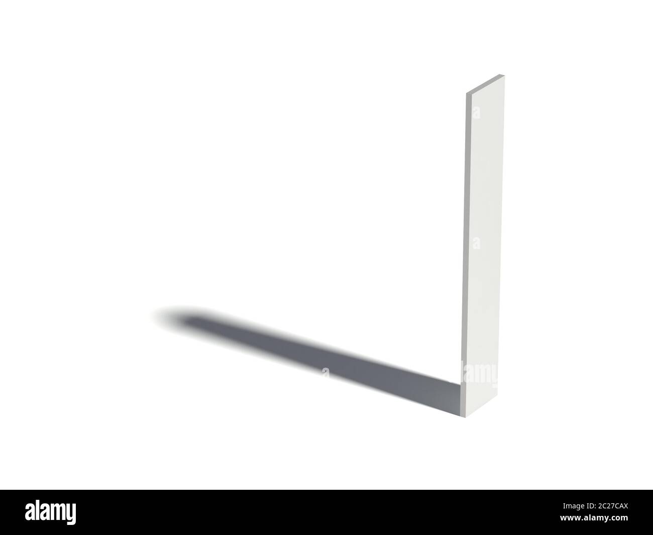 Drop shadow font. Letter I. 3D Stock Photo - Alamy