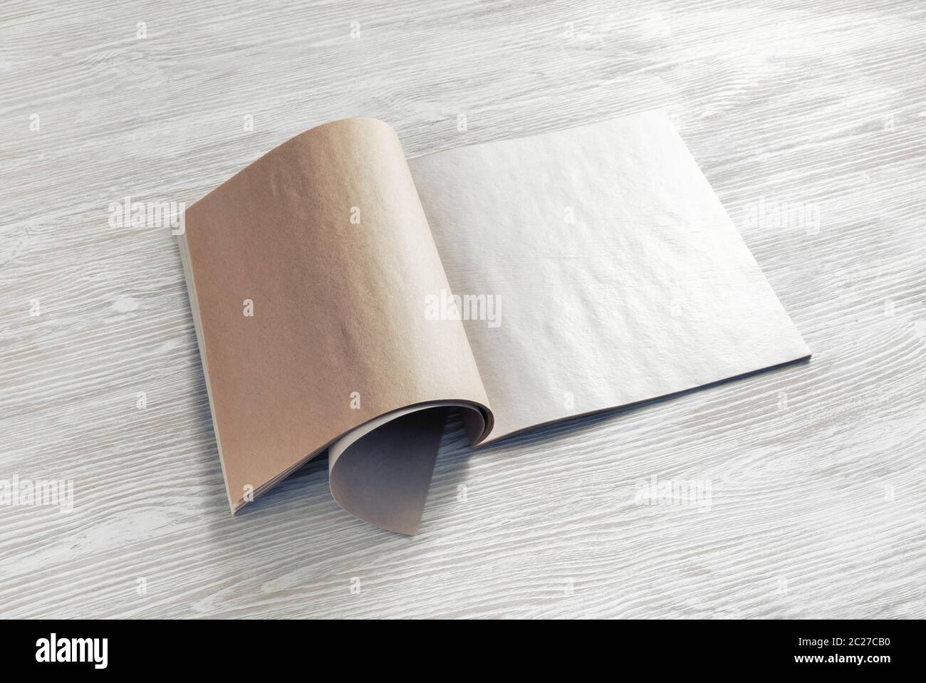 Blank magazine pages Stock Photo - Alamy