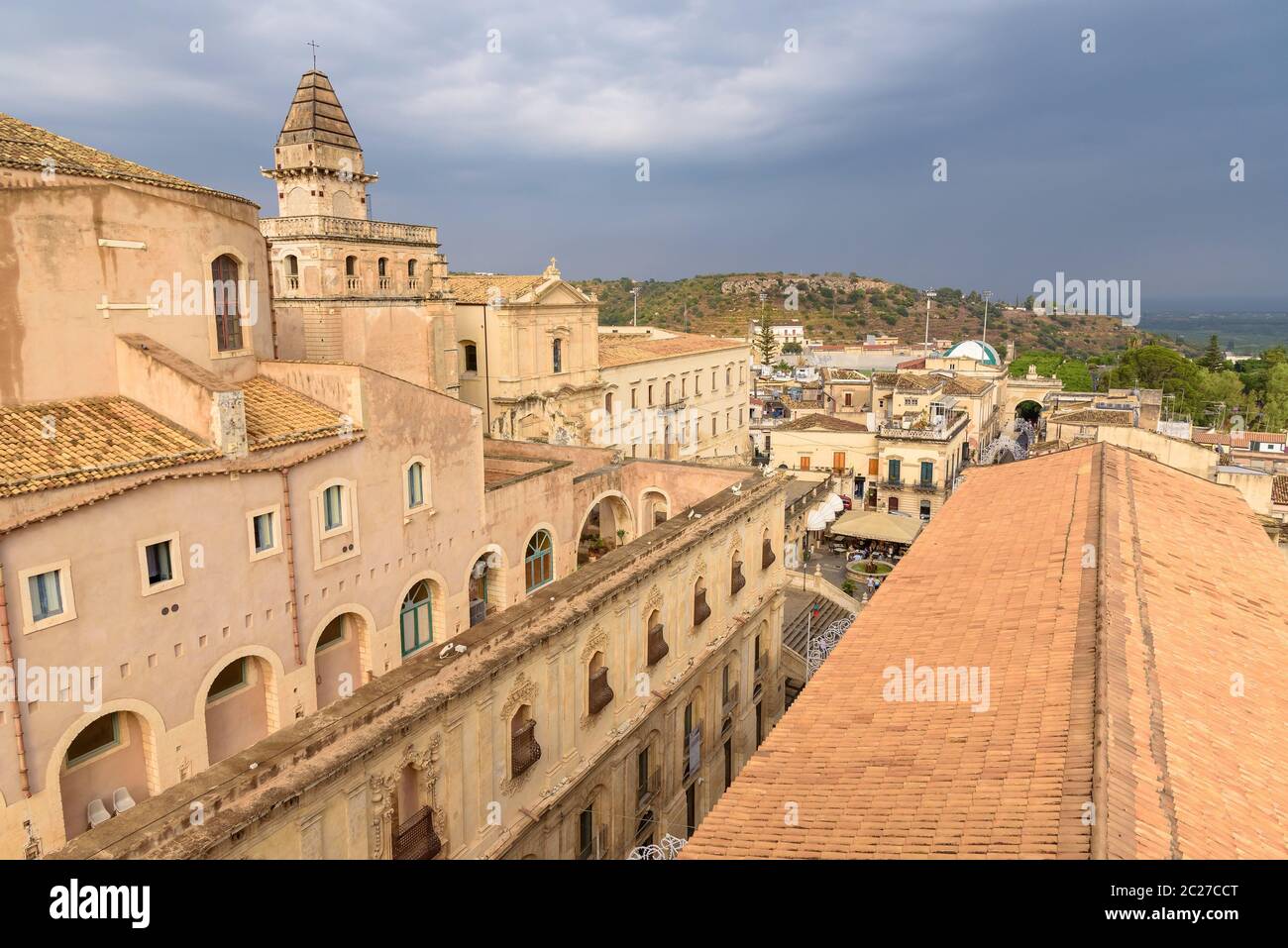 Aerial view of Noto town, Sicily, Italy Stock Photo - Alamy