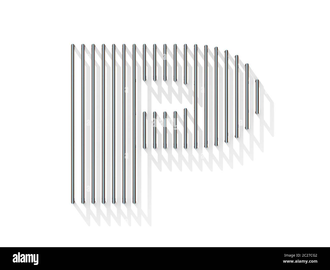 Silver steel wire font letter hi-res stock photography and images - Alamy