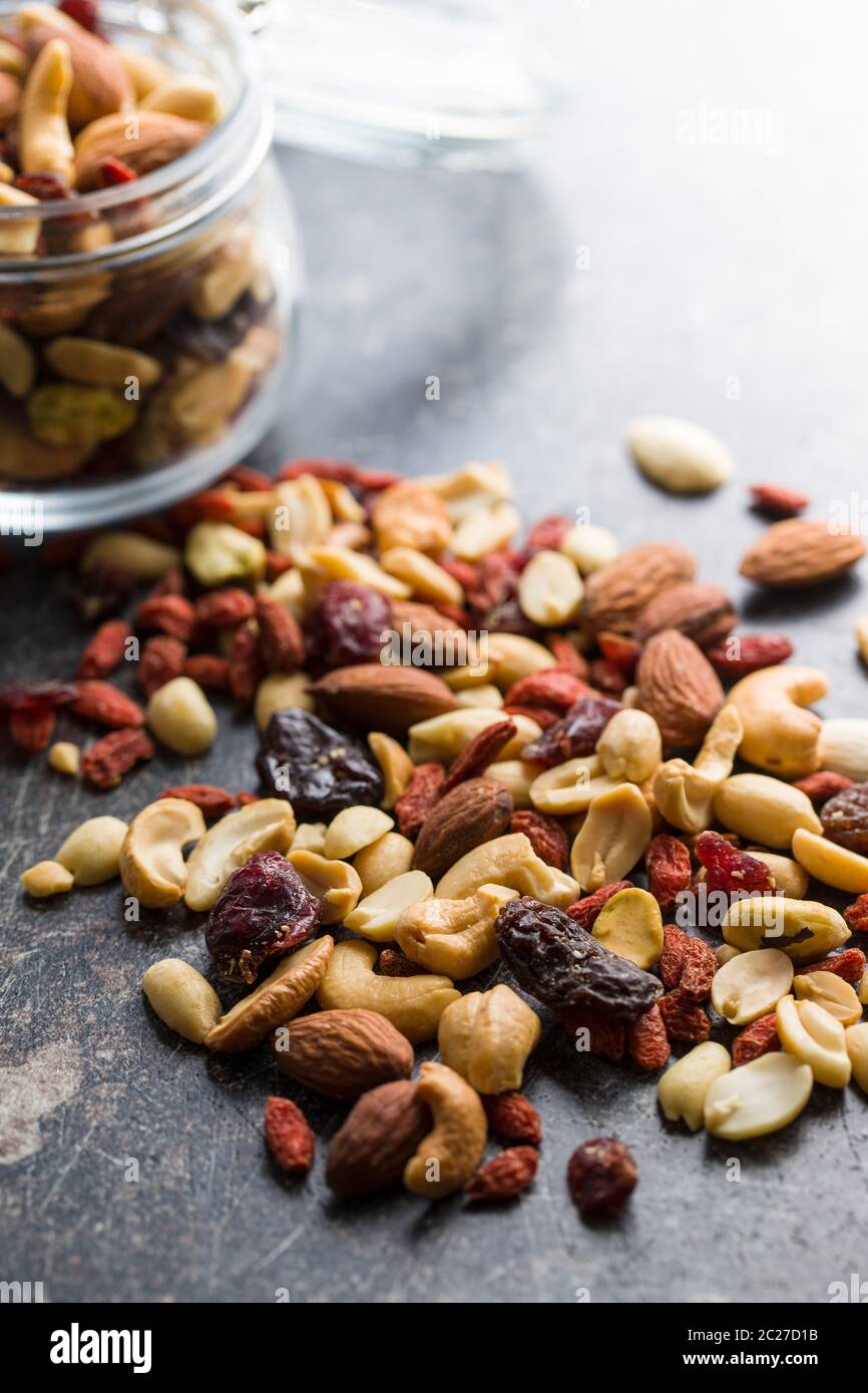Mix nuts on old hi-res stock photography and images - Alamy