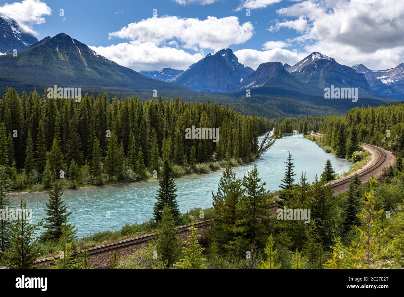 Bow River of Banff National Park in Alberta Canada Stock Photo - Alamy