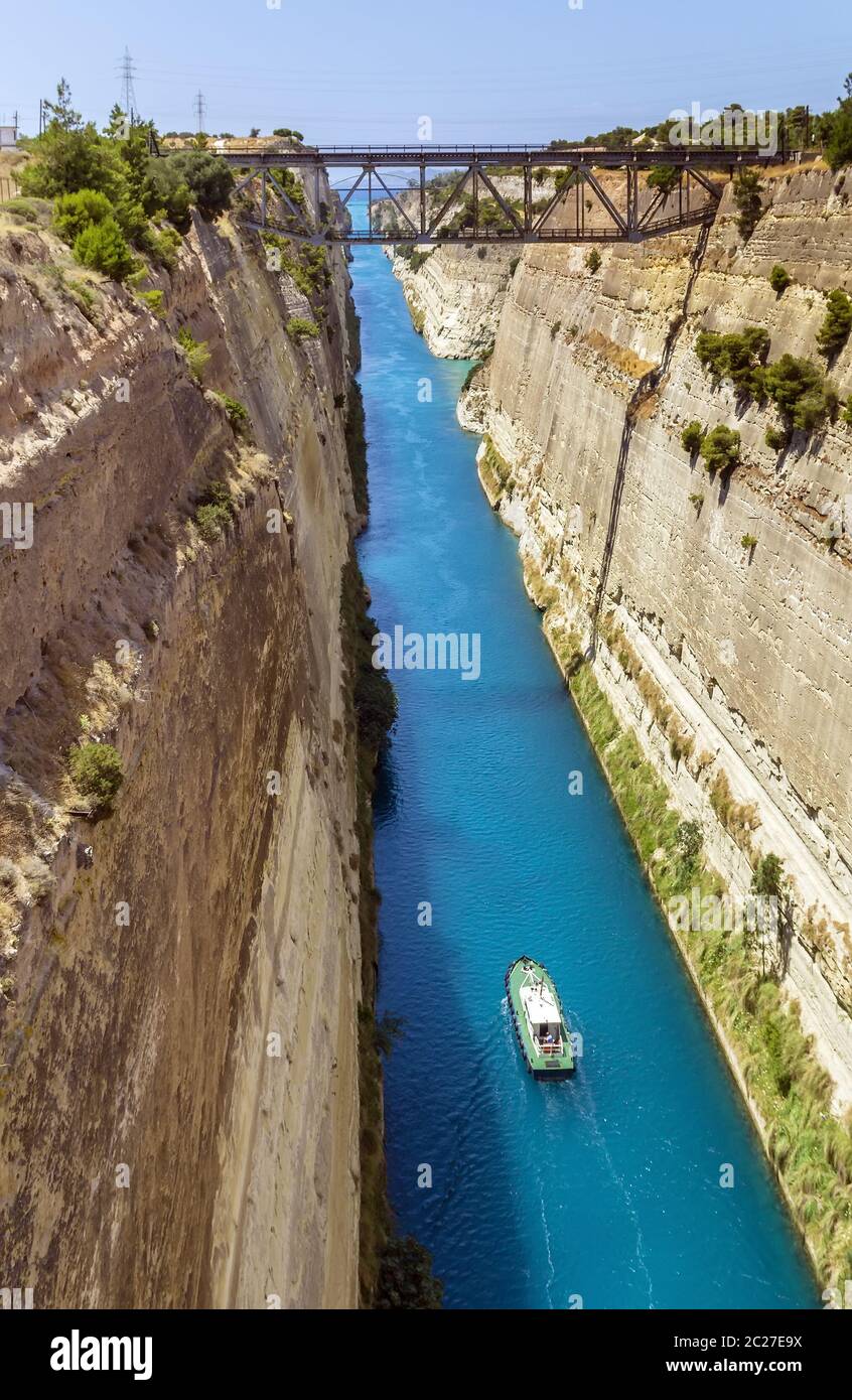 Corinth canal greece hi-res stock photography and images - Alamy