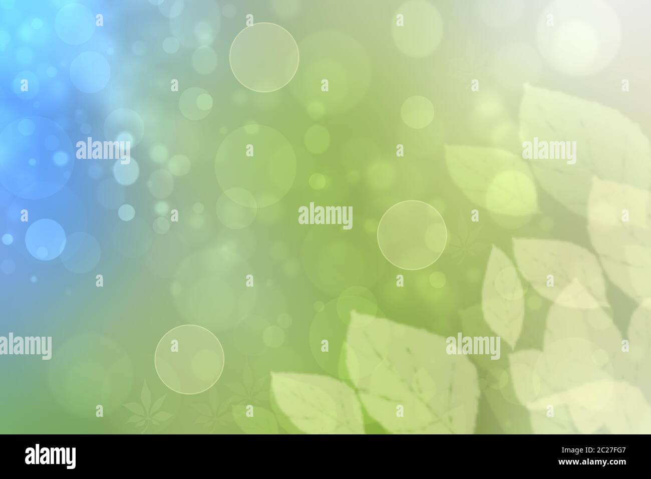 Abstract bright spring or summer landscape texture with natural light ...