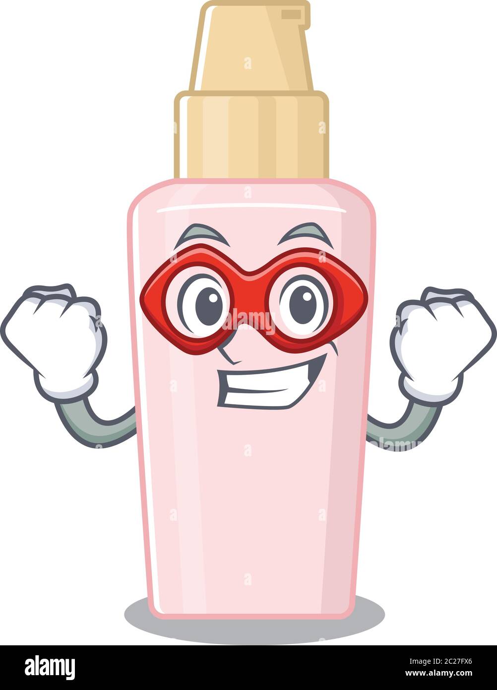 A cartoon drawing of foundation in a Super hero character Stock Vector ...