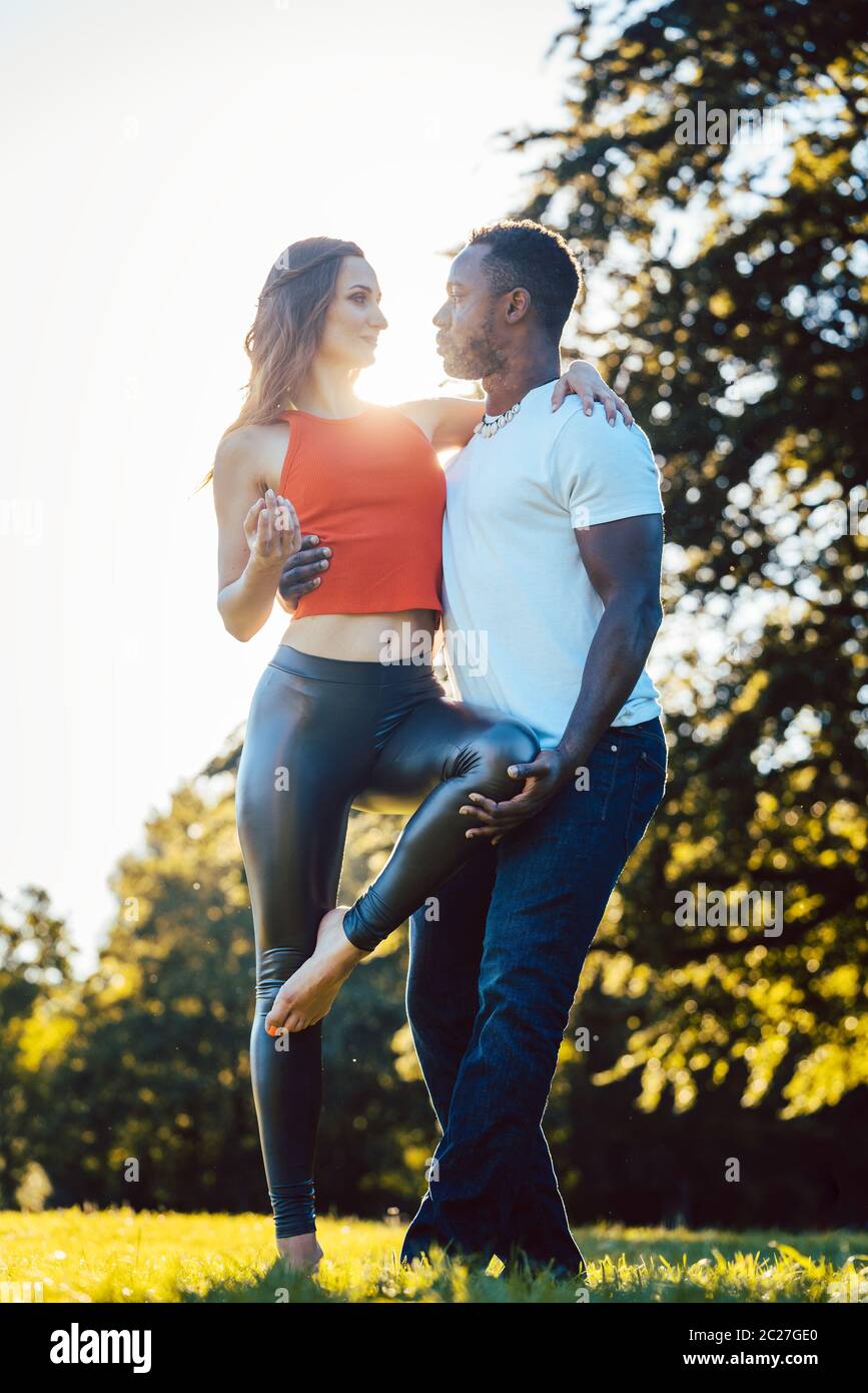 Woman and man expressing themselves through the not so subtle art of ...