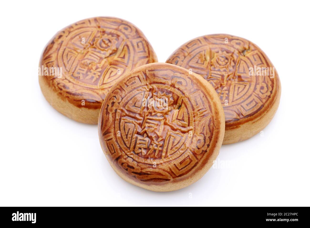 traditional chinese mooncake isolated on white background Stock Photo ...