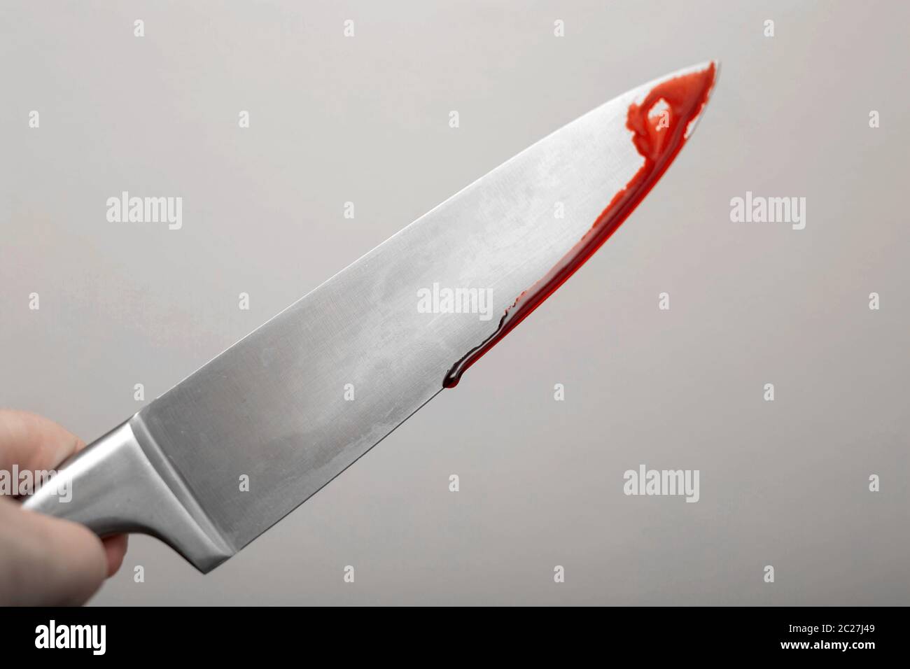 A knife smeared with blood. A murder weapon. Photo icon Crime ...