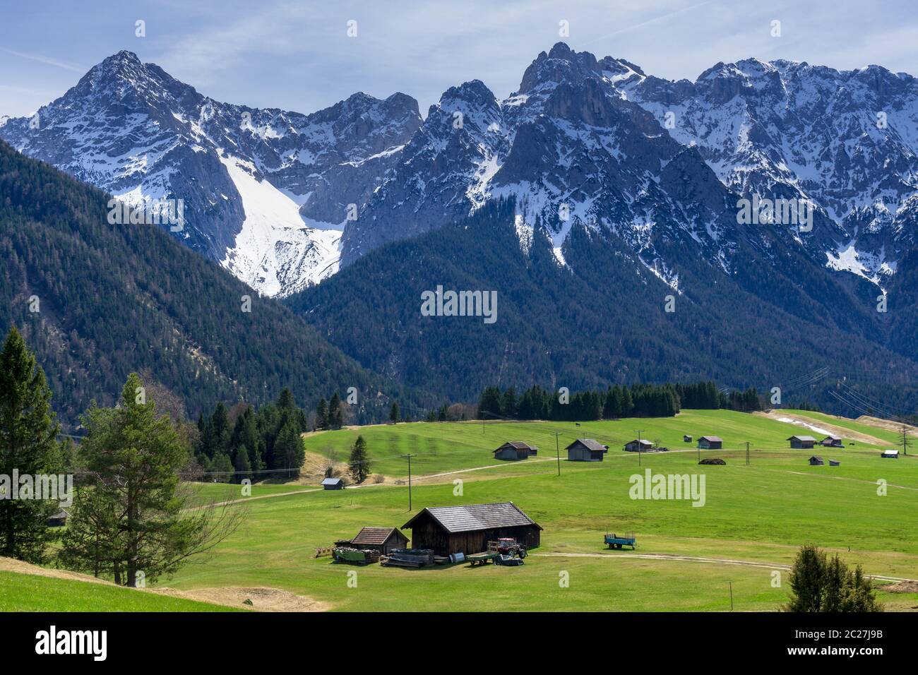 Farming in the Alps Stock Photo - Alamy