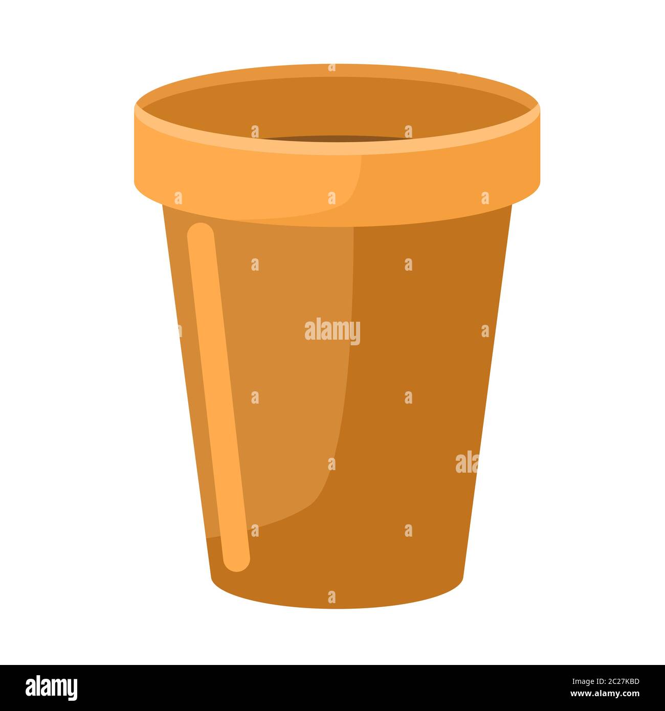 Empty Plant Pot Cartoon